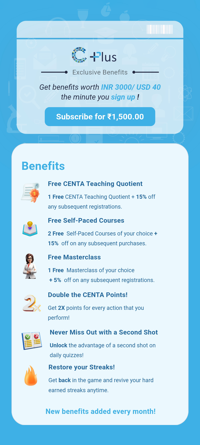 CENTA for Teachers App