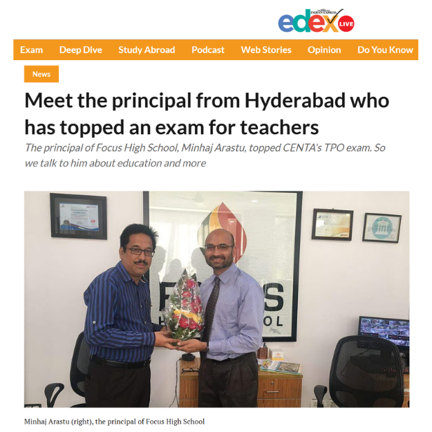 Meet the principal from Hyderabad who has topped an exam for teachers